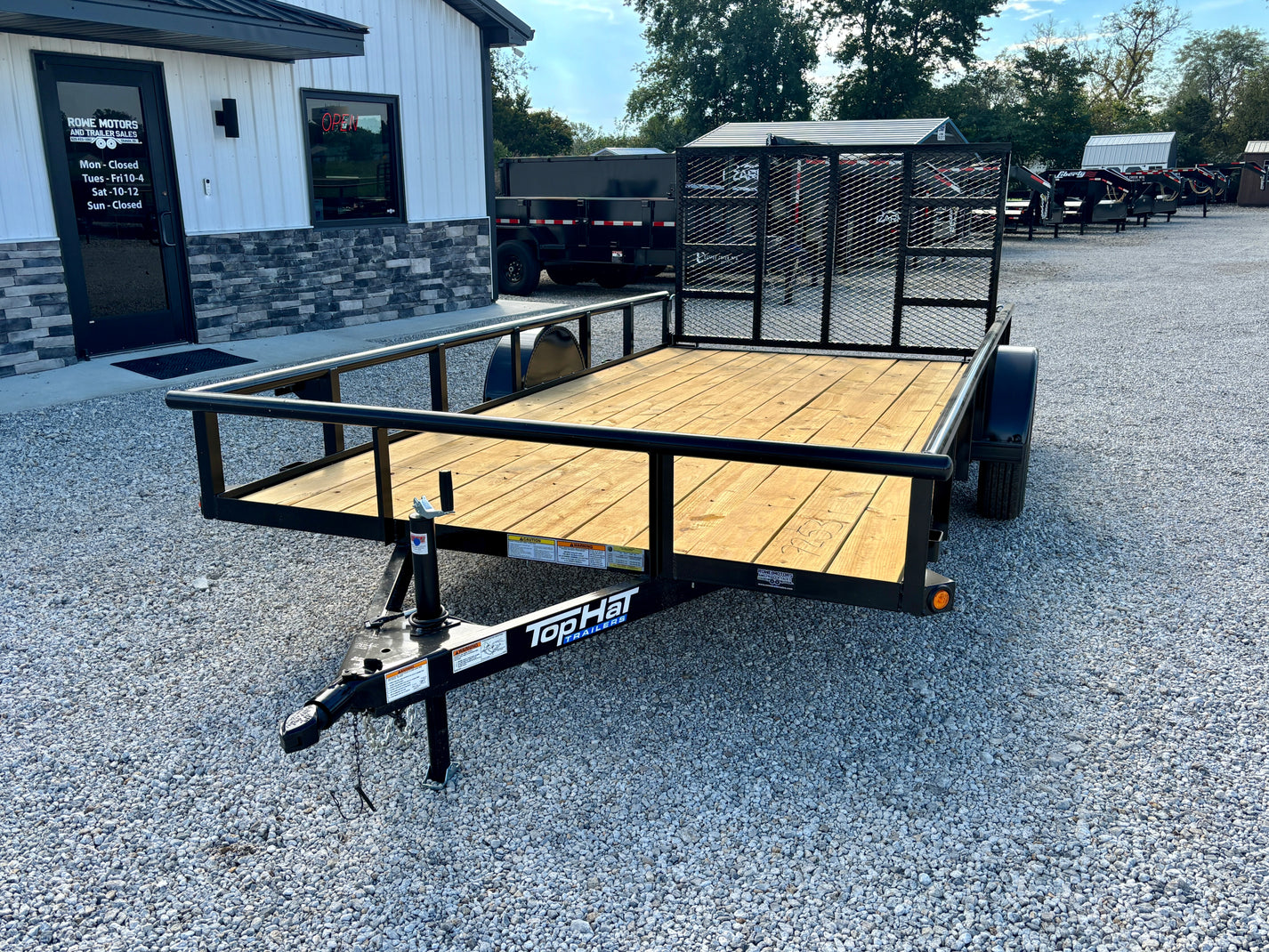 2026 Top Hat 83" x 14' Utility Trailer – Rowe Motors, LLC